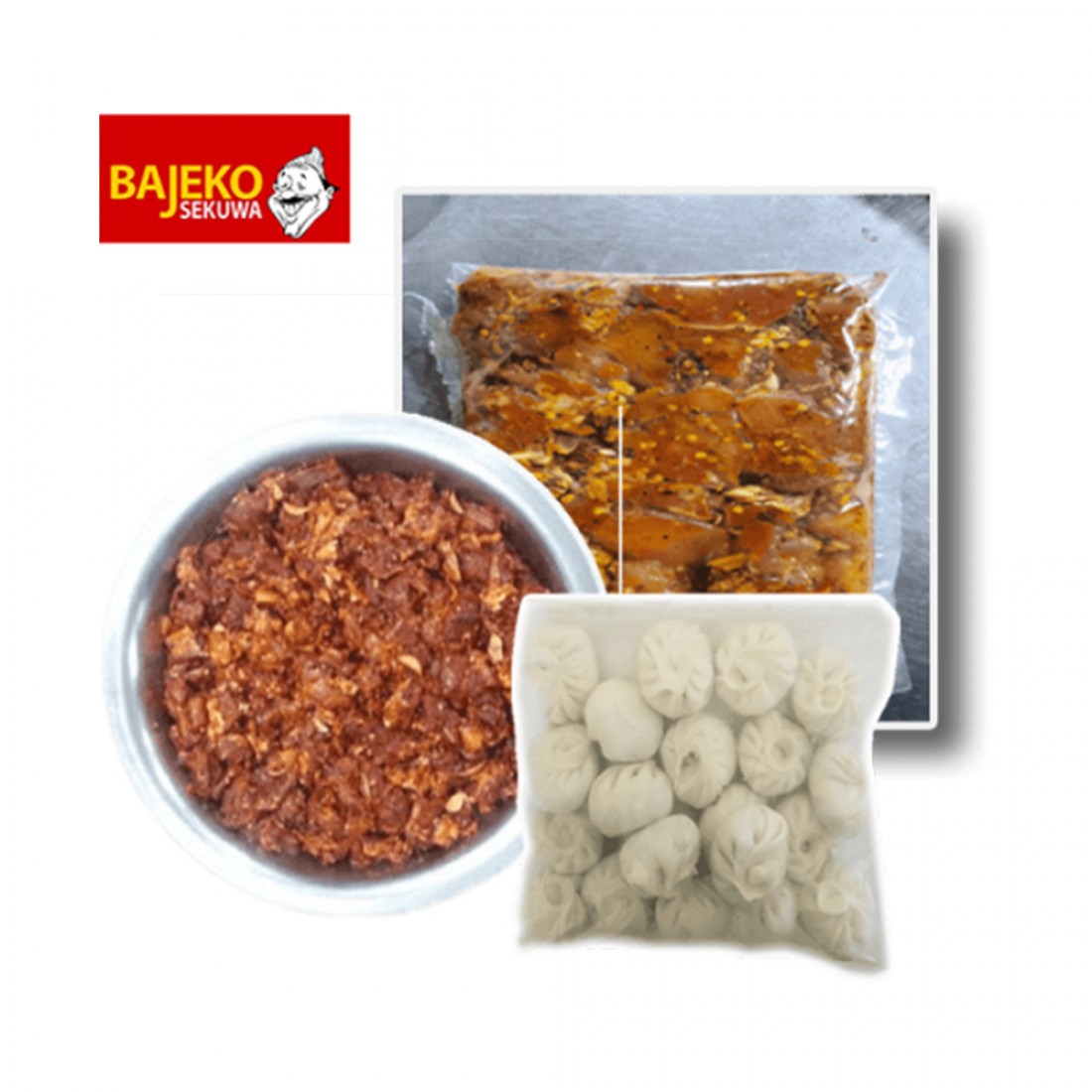 Marinated Mutton Tash+Chicken Sekuwa+Chicken Momo